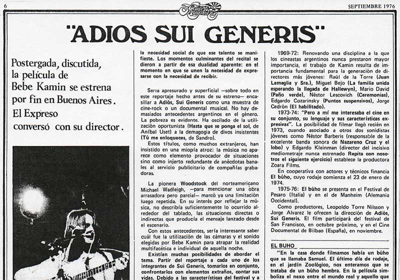 "Adiós Sui Generis" - Rock.com.ar