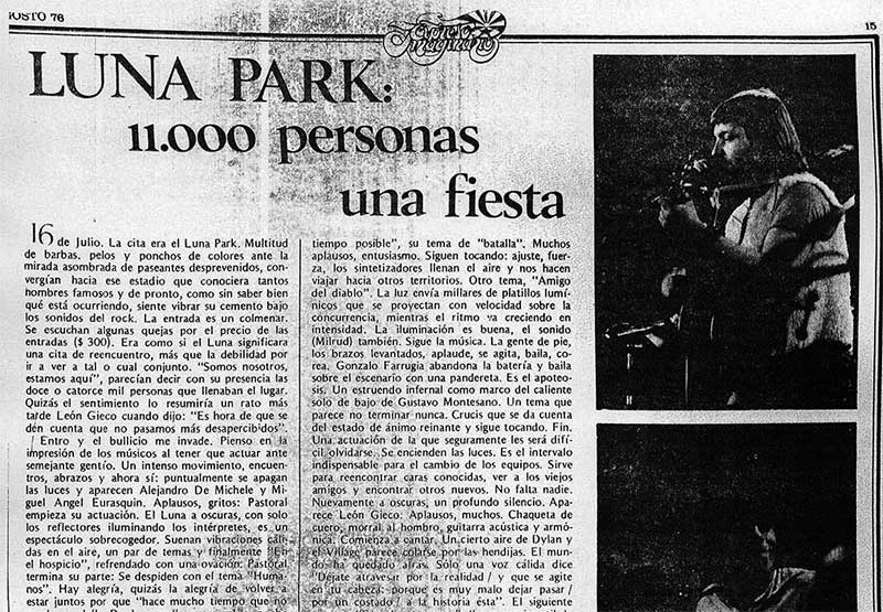 Luna Park: 11.000 personas, una fiesta - Rock.com.ar