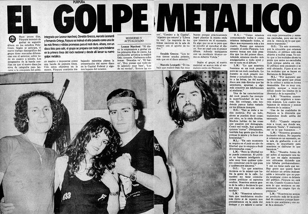 Púrpura: el golpe metálico - Rock.com.ar