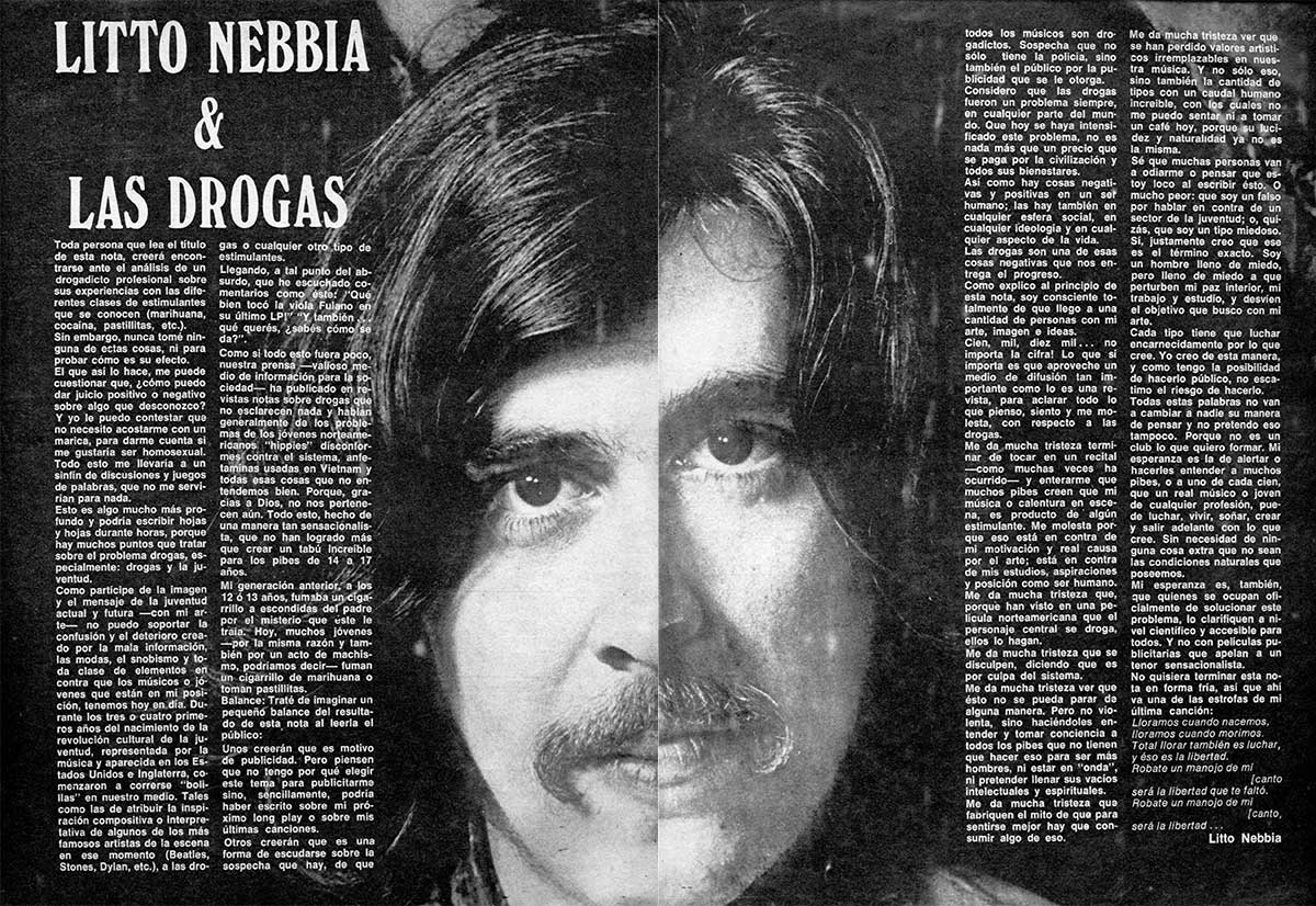 Litto Nebbia y las drogas - Rock.com.ar